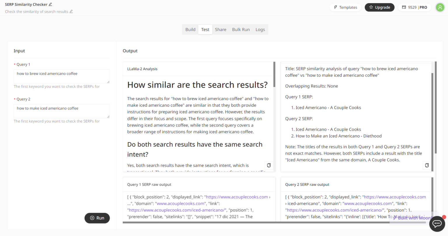 AI-Powered SERP Similarity Checker | Jonathan Boshoff